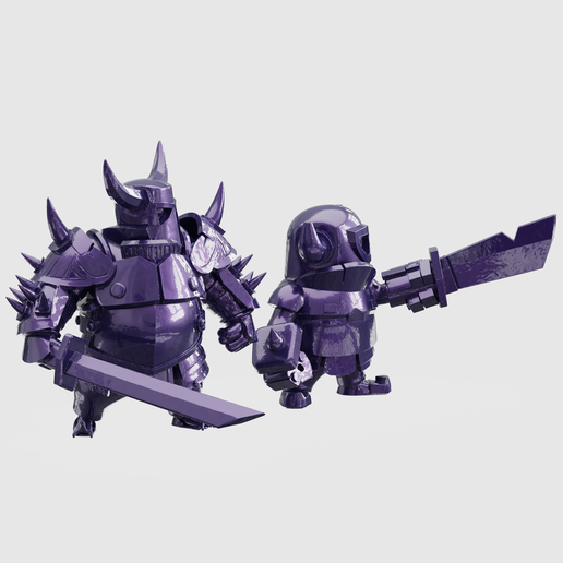 🎲 PEKKA BUNDLE 2X1 - CLASH ROYALE AND CLASH OF CLANS 3D FIGURES (STL ...