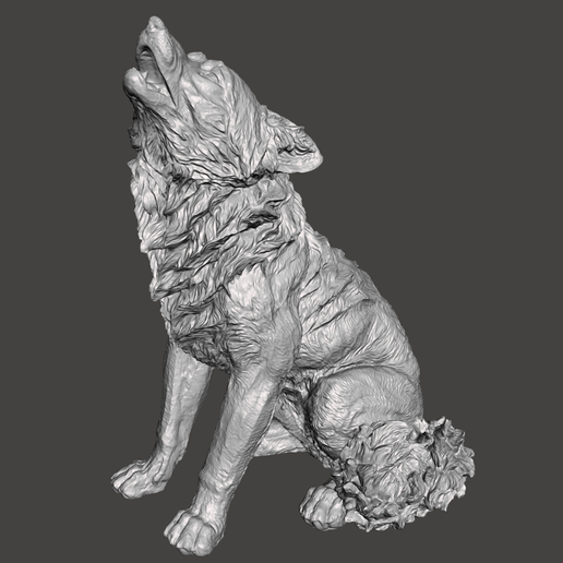 🐺 Howling Wolf・ 3D File for 3D printing・Cults