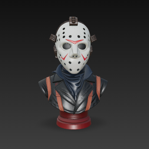 👤 busto de jason voorhees・Archivo STL para Impresión 3D・Cults