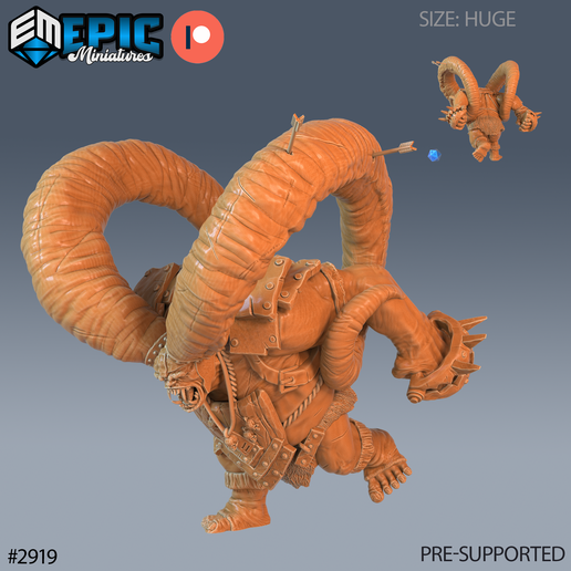 3D 文件 Ram Troll ‧ DnD Miniature ‧ Tabletop Miniatures ‧ Gaming Monster ...