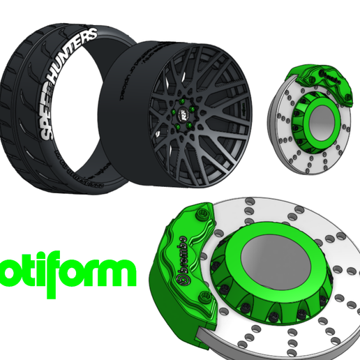 🛞 1/18 ROTIFORM QLB WHEEL - LIBERTY WALK / PORSCHE / VW / RACING / RIM ...