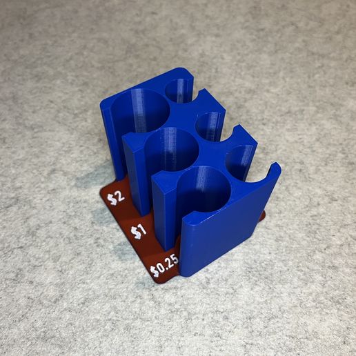 💵 US dollar coin sorter storage・ STL File for 3D printing・Cults