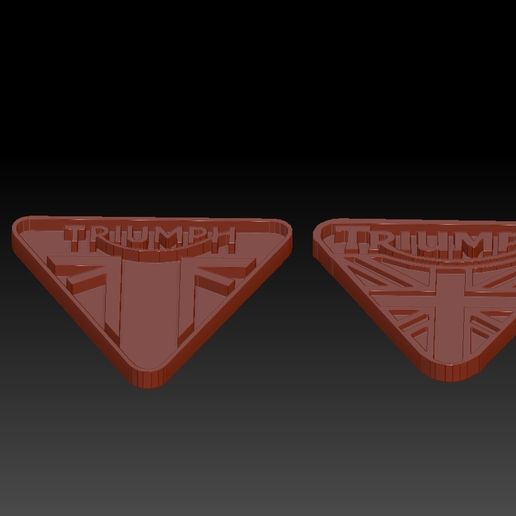 STL file Triumph 2 logos 🏍️ ・3D print object to download・Cults