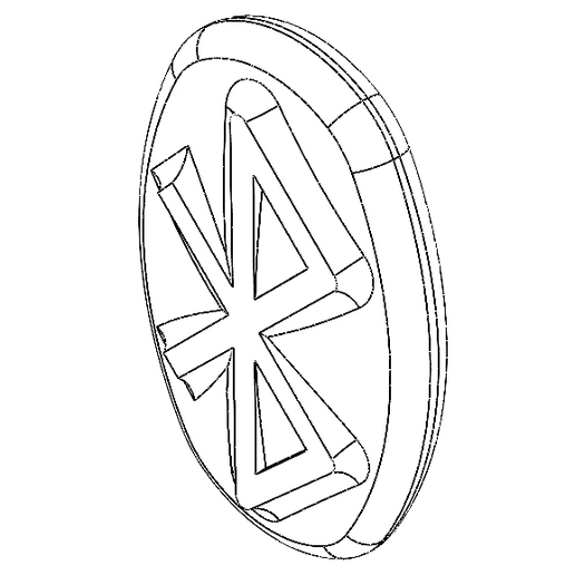 bluetooth logo 3d print