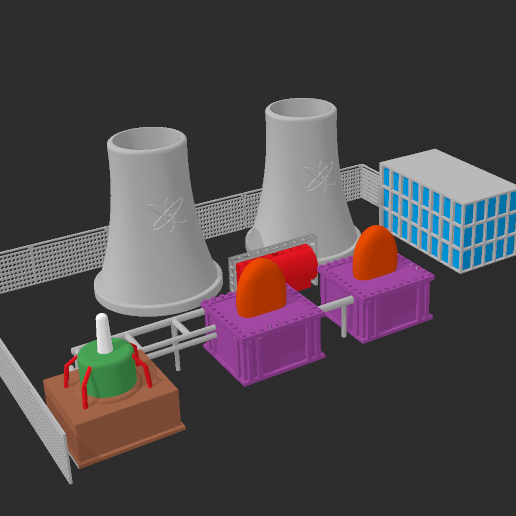 🌿 springfield nuclear power plant the simpsons・ STL File for 3D ...