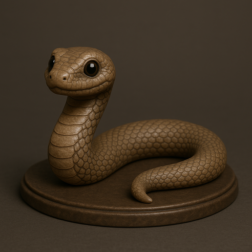 👶 Cute Baby Snake 3D Model Adorable Fantasy Snake STL 3D Printable ...
