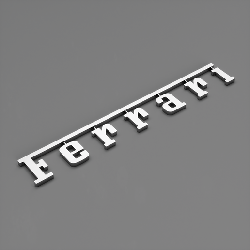 📛 Insignia trasera original Ferrari・Archivo STL para ・Cults