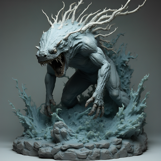 🎲 Feral Blight Horror: 28-32mm Scale STL・ STL File for 3D printing・Cults