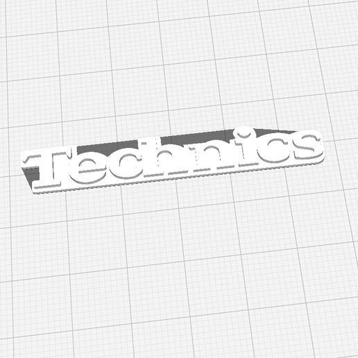 technics logo 3d