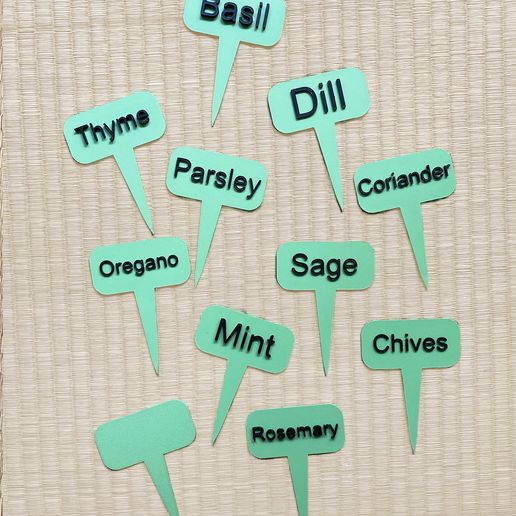 🌿 10 Clear and Easy Plant Labels – Printable Garden Markers・ 3D File ...