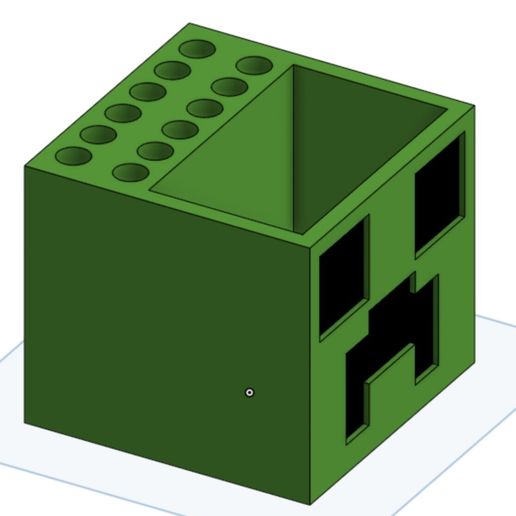 📦 Creeper Pens Box Minecraft・Free STL File for 3D printing・Cults