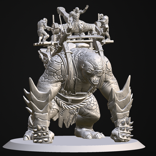 🧌 War Troll Tabletop Artillery・ STL File for 3D printing・Cults
