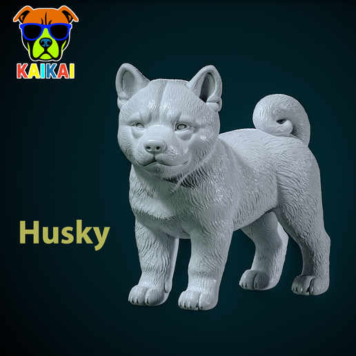 🐱 Siberian Husky model - Husky statue - 3D print・ 3D File for 3D ...