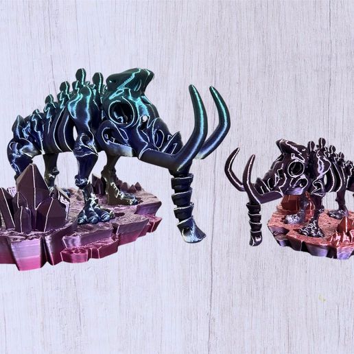 🧑‍🏭 Flexi Factory Skeleton Mammoth・3D Print with the Creality Hi 3D ...