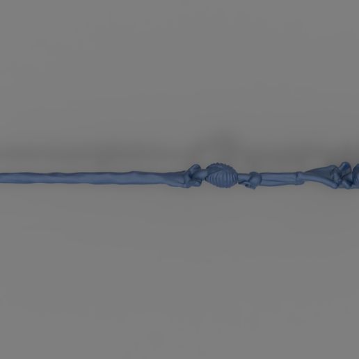💀 Death Eater Skeleton Wand・ 3D File for ・Cults