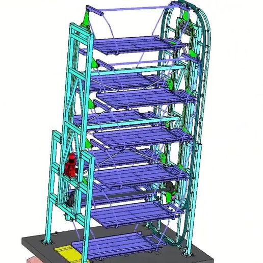🚗 Rotary Car Parking System | 10-Car Automated Smart Car Stacker・ 3D ...