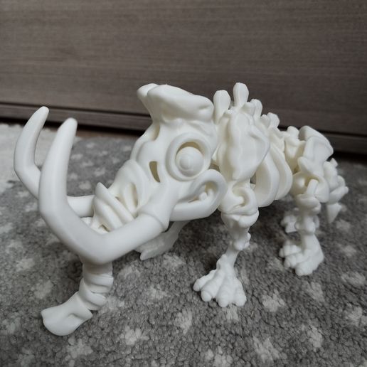 3D printer Flexi Factory Skeleton Mammoth • made with Bambu Lab P1S・Cults