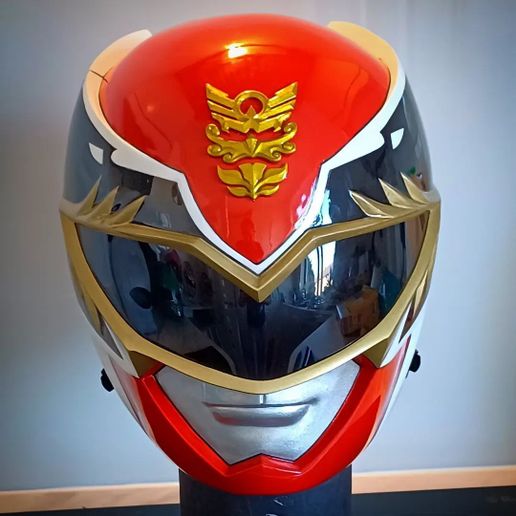 🪖 CASCO HELMET GOSEI RED / MEGAFORCE RED SUPER SENTAI / POWER RANGER ...