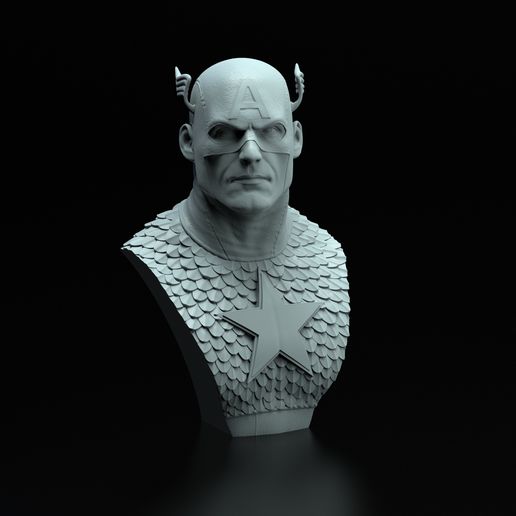 STL file Captain America 🦸 ・Template to download and 3D print・Cults