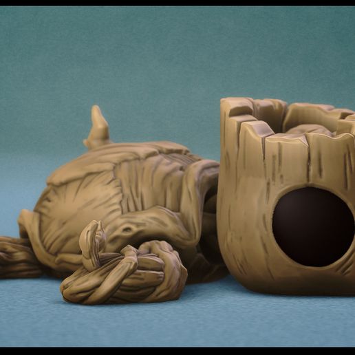 🐢 Super Turtle Groot・ 3D File for 3D printing・Cults