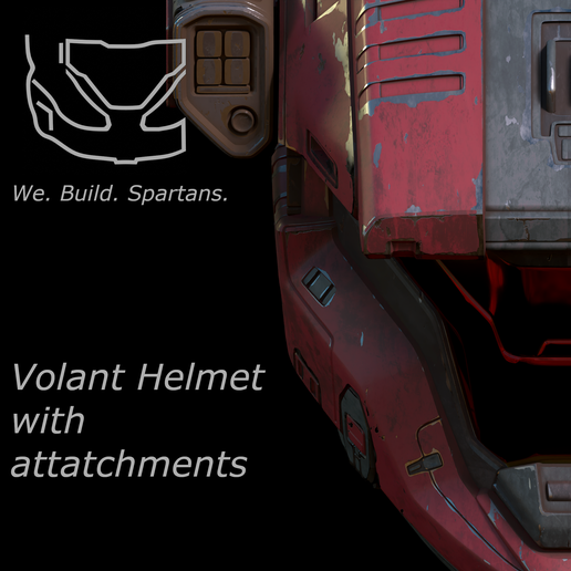 🪖 Volant Helmet With Attachments 3d Print File・ 3d File For 3d Printing・cults