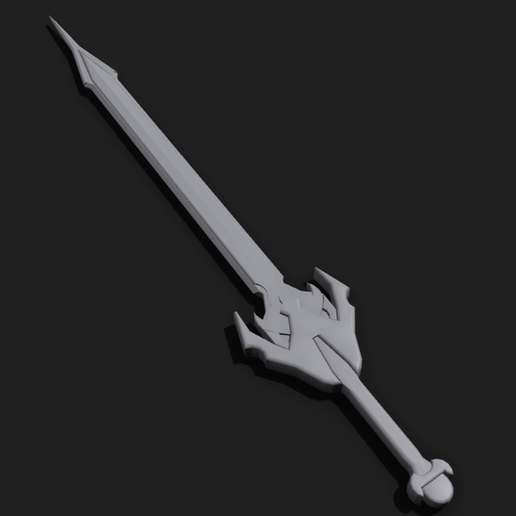 STL file Fantasy Long Sword 🗡️ ・3D printer design to download・Cults