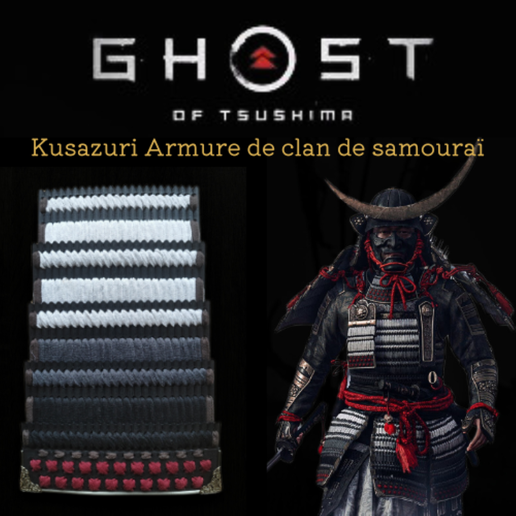 👻 Ghost of Tsushima Kusazuri samurai clan armor・ STL File for 3D ...
