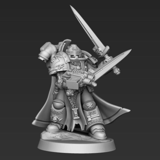 🛰 Silver Wardens Legio Purificatus・ 3D File for 3D printing・Cults