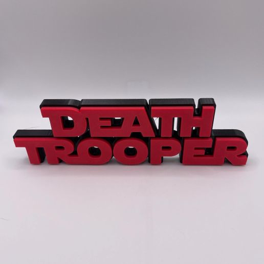 3D printed 3D MULTICOLOR LOGO/SIGN - Death Trooper (Star Wars Sith ...