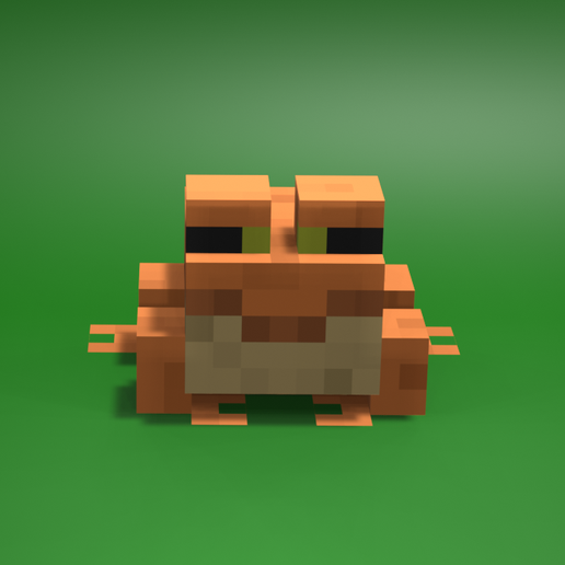 🐸 Minecraft frog model・ 3D File for ・Cults