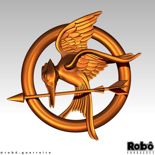 🧷 Mokingjay Pin V3 - fan made 3D model・ STL File for 3D printing・Cults