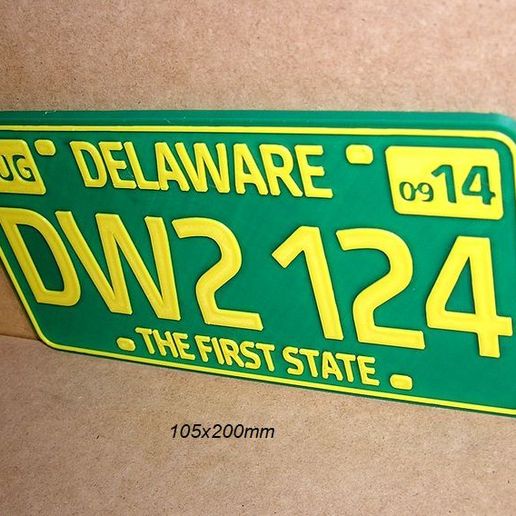 🚗 delaware, license plate, car, automotive, america, poster, sign ...