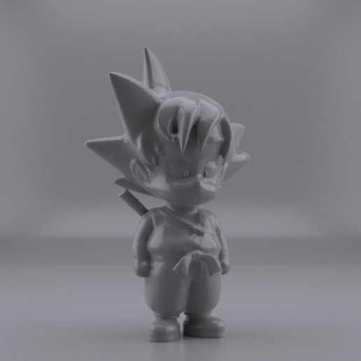 STL file Little Goku Chibi 🦸 ・3D printer model to download・Cults