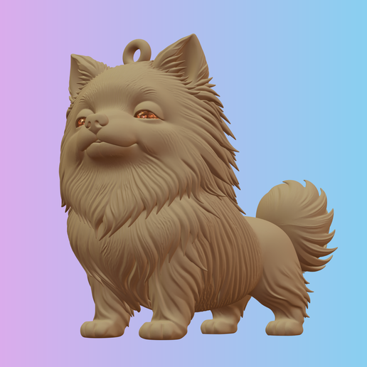 🗝️ Japanese Spitz・ STL File for 3D printing・Cults