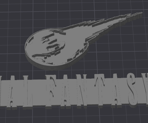 STL file Final Fantasy 7 Comet and Text Logo Set ☄️ ・3D printer design ...