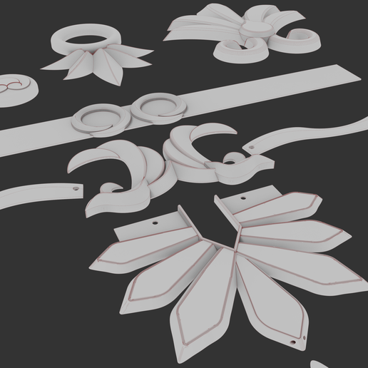 ⭐ Aglaea Accessories - Honkai Star Rail・ STL File for 3D printing・Cults