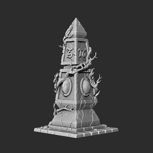 🧝 High Elf Obelisk Scenery Terrain・ STL File for 3D printing・Cults