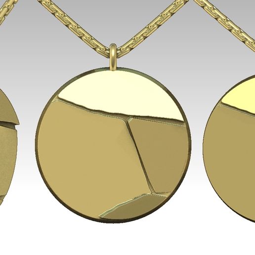 💍 10 broken glass pendant・ STL File for 3D printing・Cults