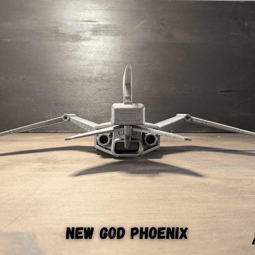 🆕 Gatchaman NEW GOD PHOENIX starship・ STL File for 3D printing・Cults