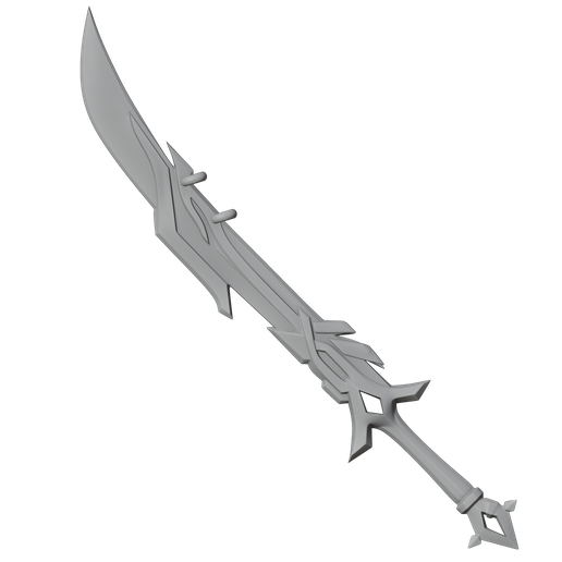 STL file League Of Legends Inkshadow Master Yi Sword Skin For Cosplay 🗡 ...