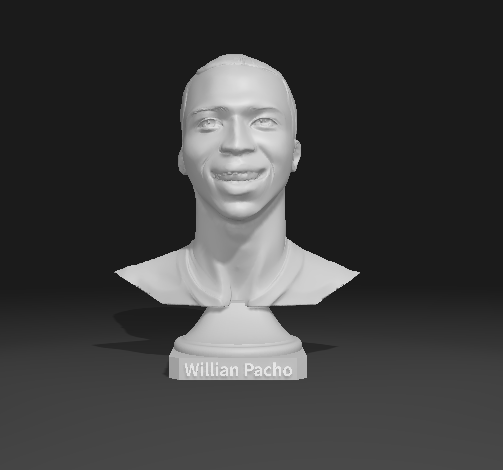 🇪🇨 Willian Pacho - Premium Statue・ STL File for 3D printing・Cults