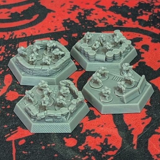 🧲 BattleTech 6mm 3D Infantry and Battle Armor Hex Bases・Free STL File ...