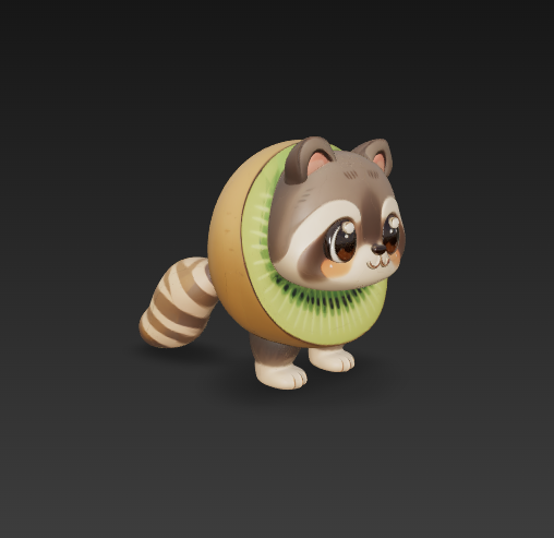 🥝 Pipi Kiwi Anime style・ STL File for 3D printing・Cults