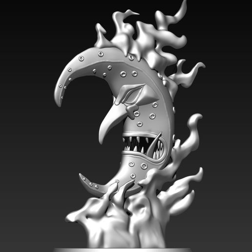🌙 Malevolent Moon・ STL File for 3D printing・Cults