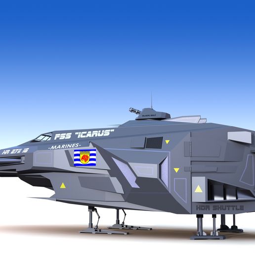 🚢 FSS ICARUS SPACECRAFT・ STL File for 3D printing・Cults