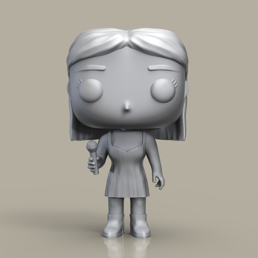 STL file FUNKO SINGER FEMALE VERSION 🧑‍🎤 ・Model to download and 3D ...