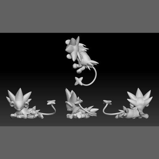 STL file Pokemon Shinx Luxio Luxray 🐉 ・Design to download and 3D print ...