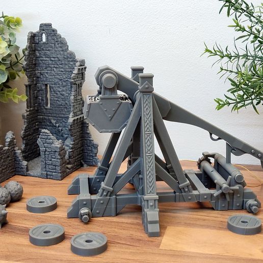 🎲 Premium Working Trebuchet – Enhanced 3D Printable Siege Engine by ...