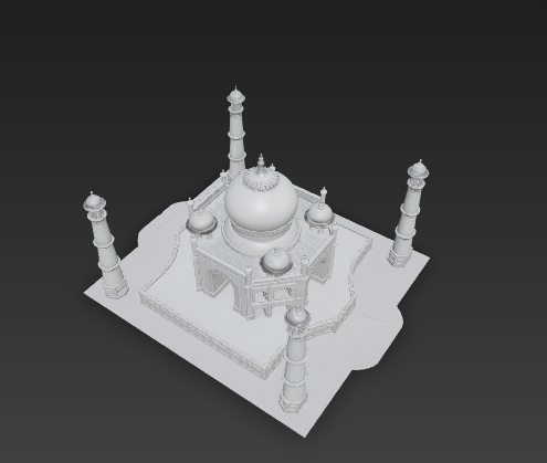 🗺️ Taj Mahal・ STL File for 3D printing・Cults