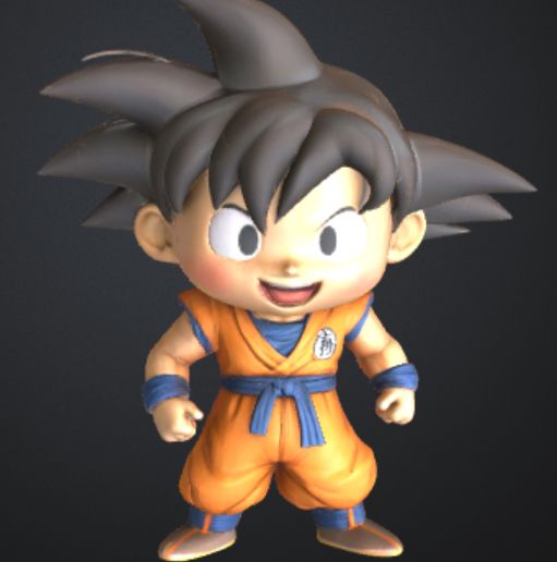 👾 Goku chibi・ STL File for 3D printing・Cults